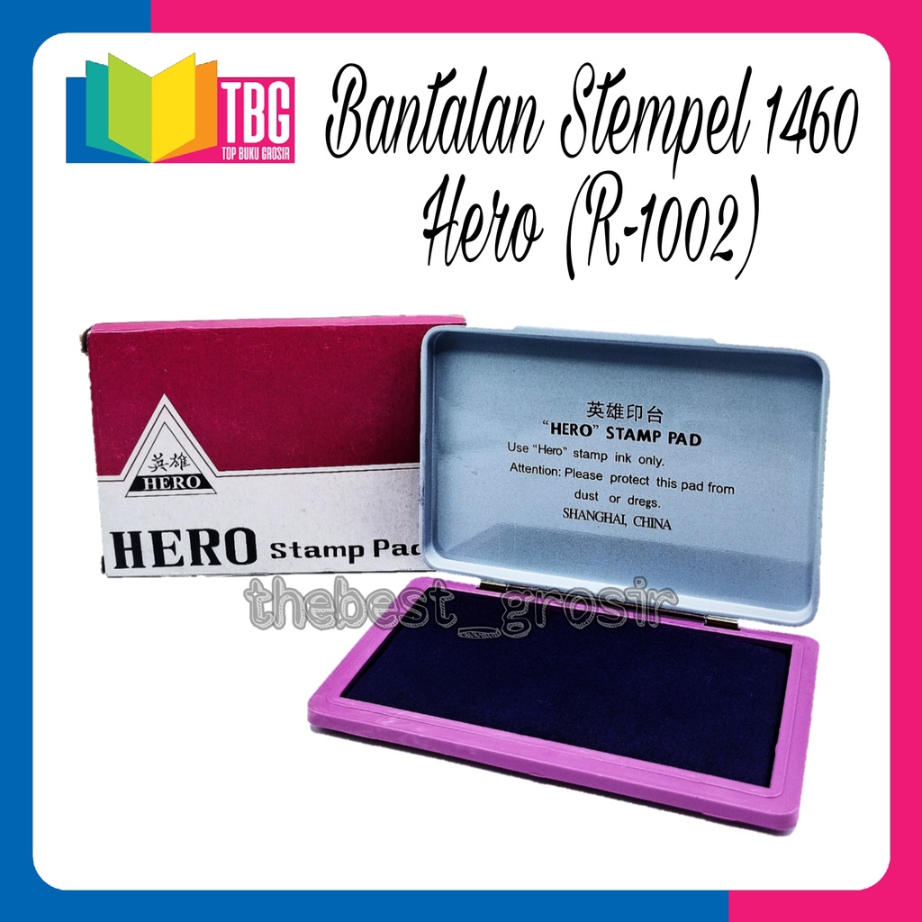 Jual BANTALAN STEMPEL 1460 BESAR HERO/ BAK TINTA STAMPEL/ STAMP PAD ...