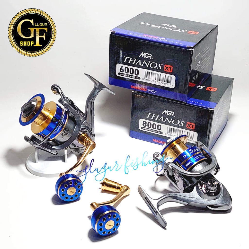 Jual REEL SPINNING MAGURO THANOS XT SIZE : 6000 - 8000 / 7 + 1 CORROSION FREE BEARINGS | Shopee ...
