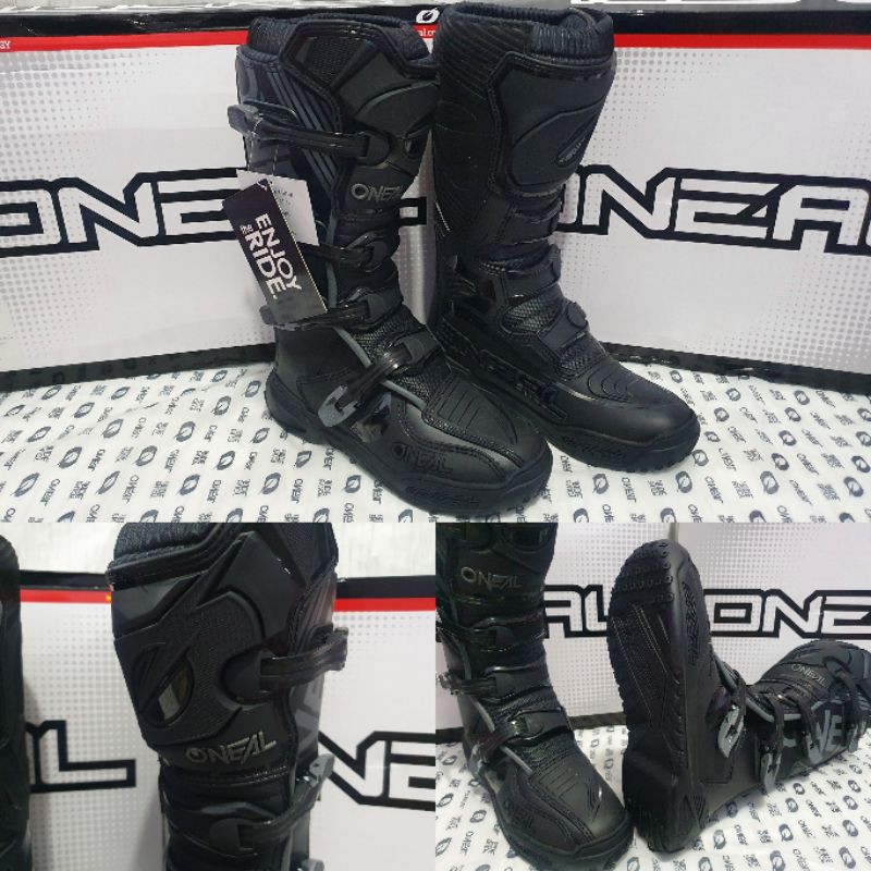 Jual BOOTS ONEAL ELEMENT NEW FULL BLACK ORIGINAL. SEPATU MOTOCROSS ...