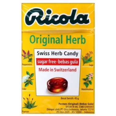 Jual PERMEN Ricola Original Herb 40gr barcode 7610700922811 | Shopee ...