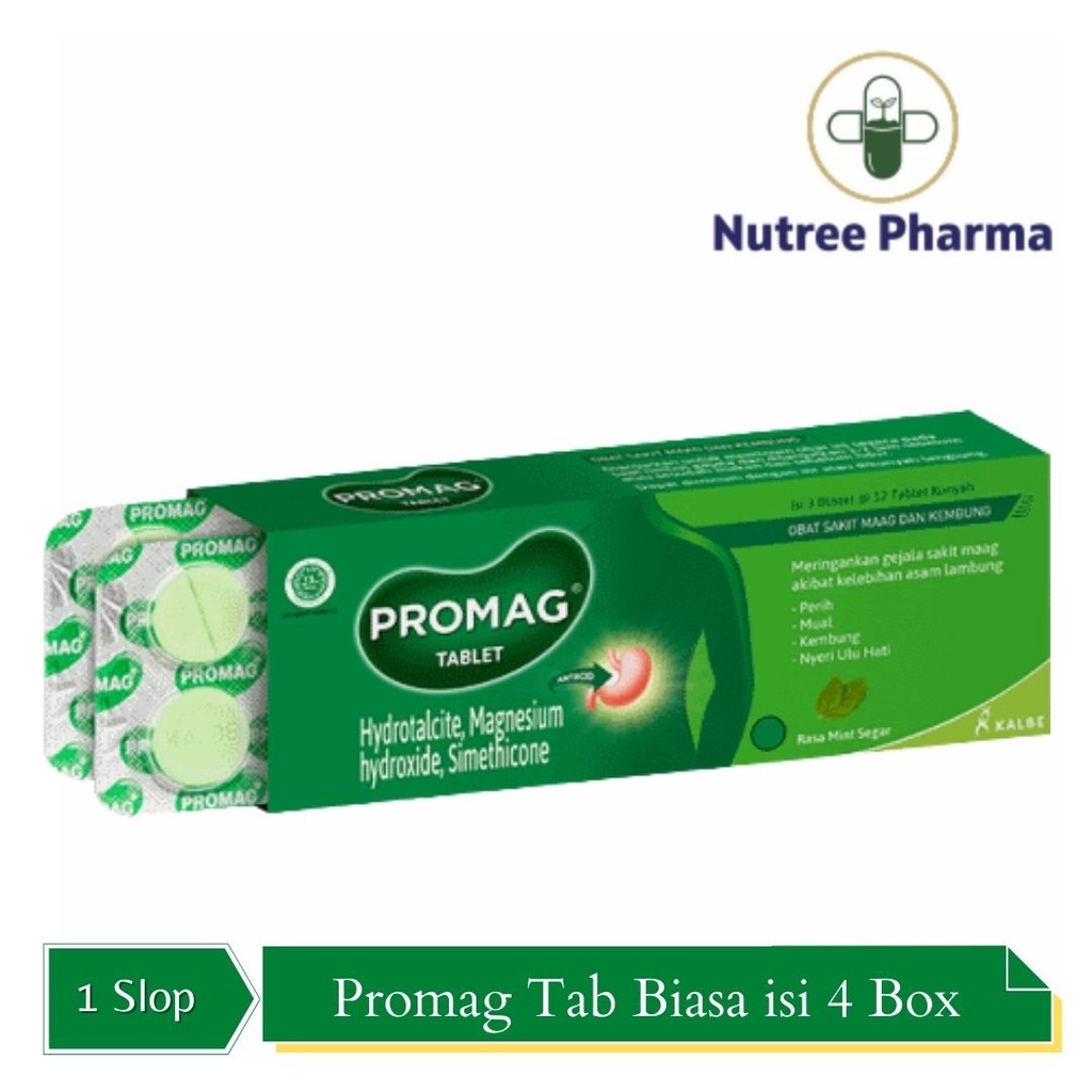Jual ⚡MURAH & DIJAMIN ORI⚡ Promag Tablet Biasa Isi 1 Slop @ 4 Box, 1 ...