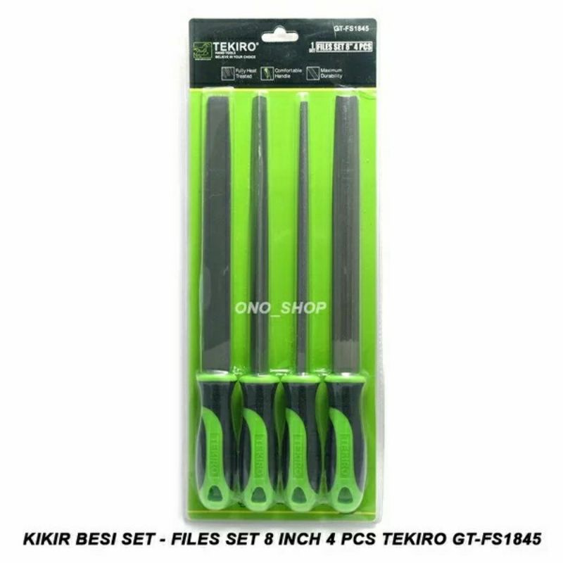 Jual Kikir Besi Set - Files Set 8 Inch 4 Pcs Tekiro GT-FS1845 | Shopee ...