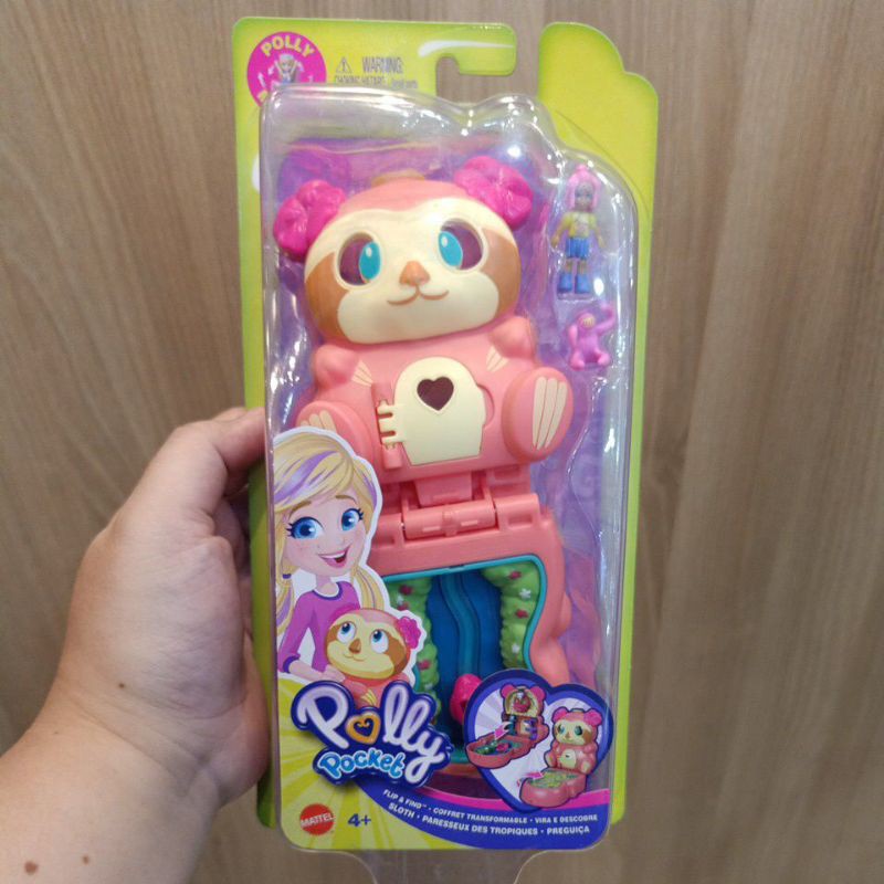 Jual polly pocket flip and find sloth | Shopee Indonesia