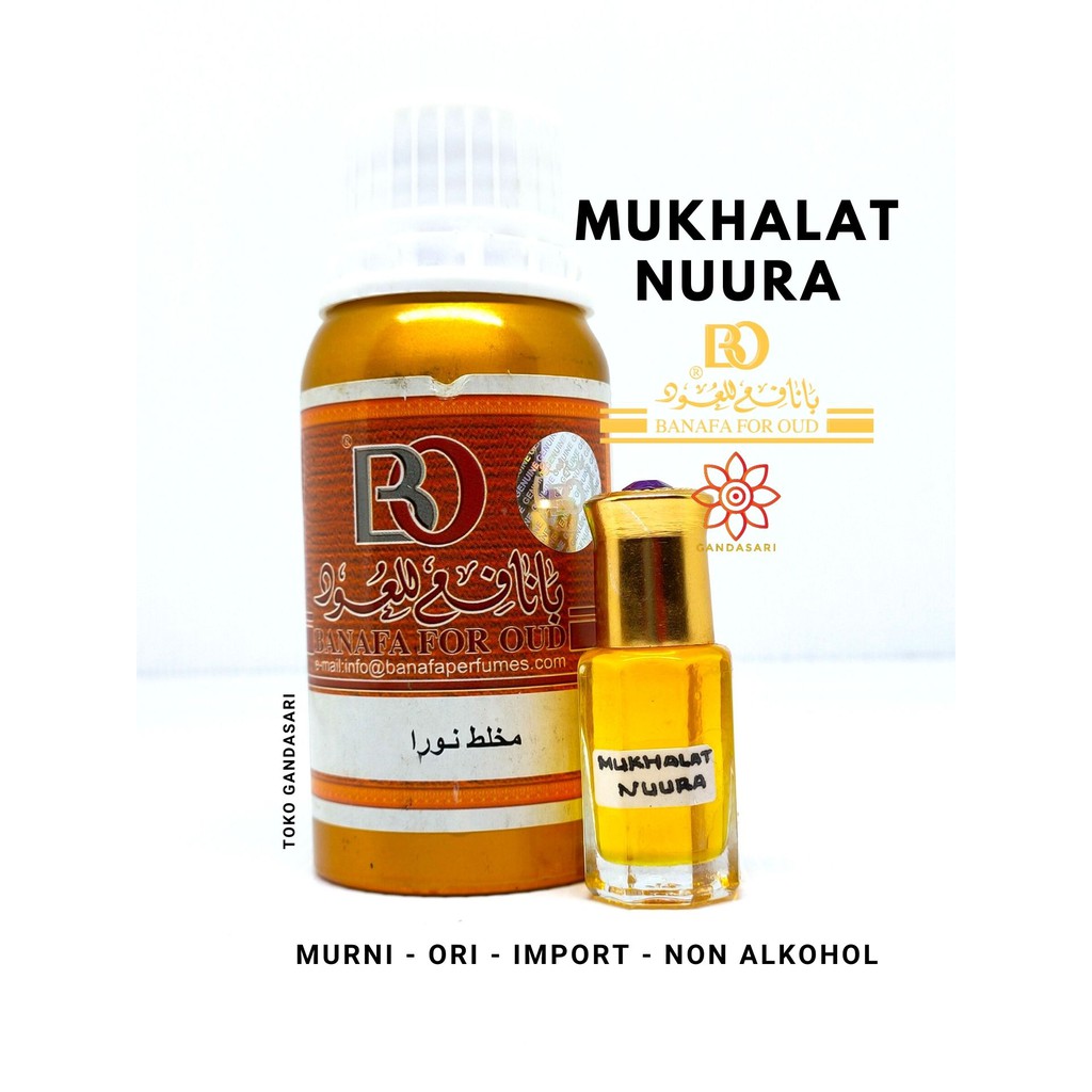 Jual Bibit Parfum BO BANAFA For OUD MUKHALAT NUURA nura nora IMPORT Arab Saudi Non Alkohol ...