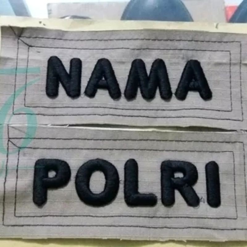 Jual Nama dan Label Polri Bordir Timbul | Shopee Indonesia