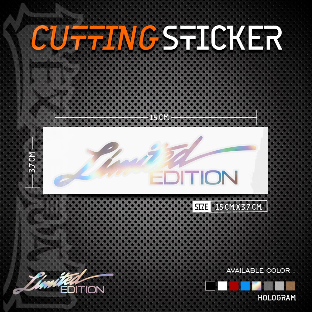 Jual Cutting Sticker Limited Edition | Stiker Cutting Limited Edition ...