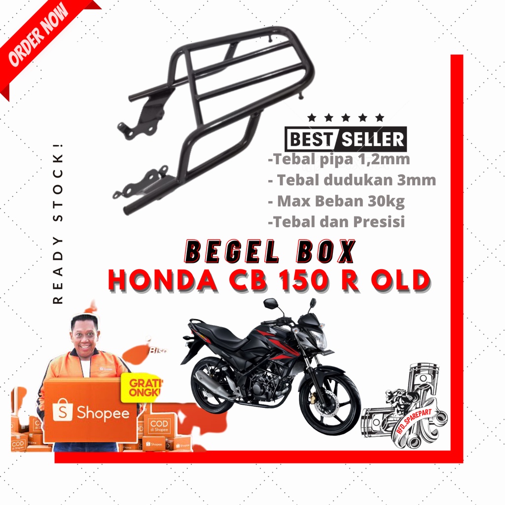 Jual Bracket Braket Behel Begel Box Jok Motor Honda cb150r old / Breket ...