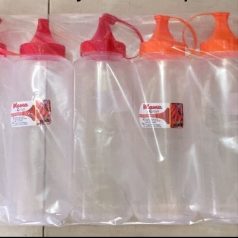 Jual botol kecap 1 liter / botol saos / tempat saos / kecap gede ...