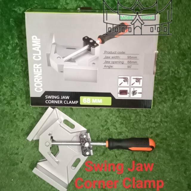 Jual Swing Jaw Corner Clamp 65mm Corner Clamp Siku Sudut 90 Derajat ...