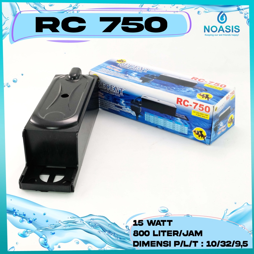 Jual AQUARIUM TOP FILTER ATAS BOX RECENT RC 750 | Shopee Indonesia