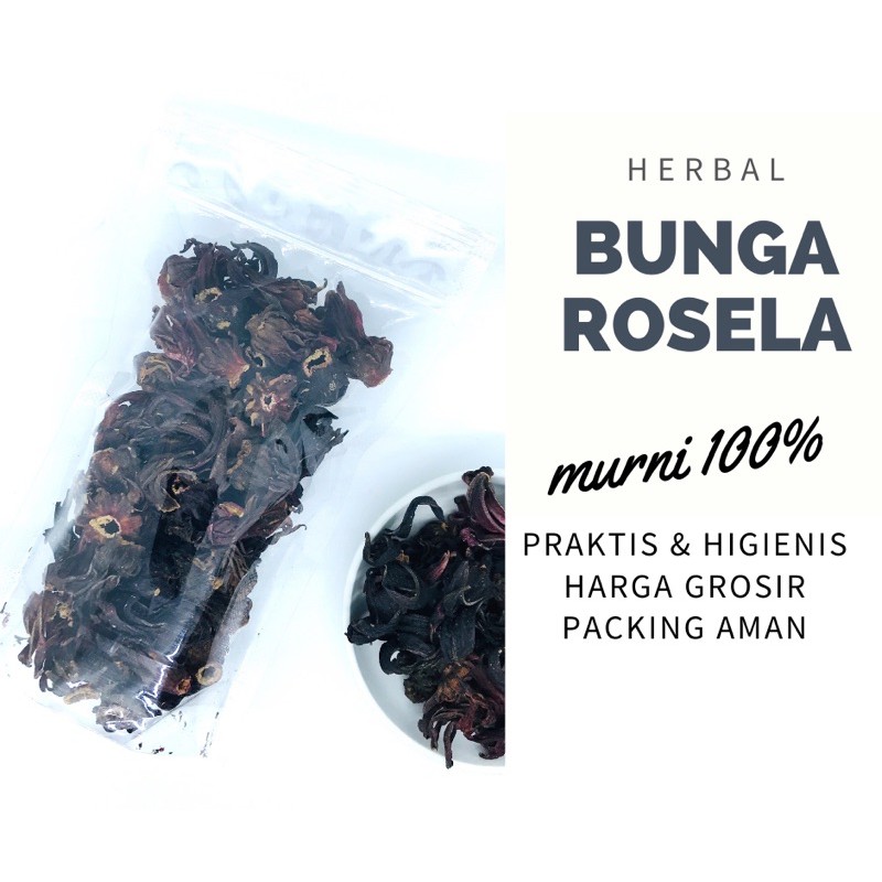 Jual BUNGA ROSELA KERING KUALITAS SUPER 50gr | Shopee Indonesia