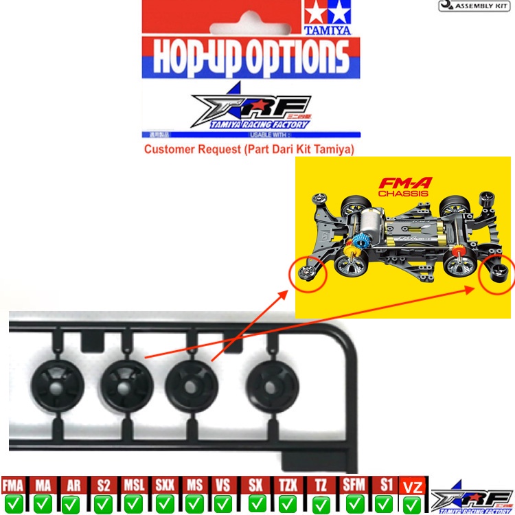 Jual TAMIYA 13MM ROLLER SET PLASTIC FM-A / ROLLER TABUNG 13MM | Shopee ...