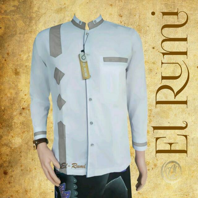 Jual baju koko el rumi guz azmi simpel motif | Shopee Indonesia