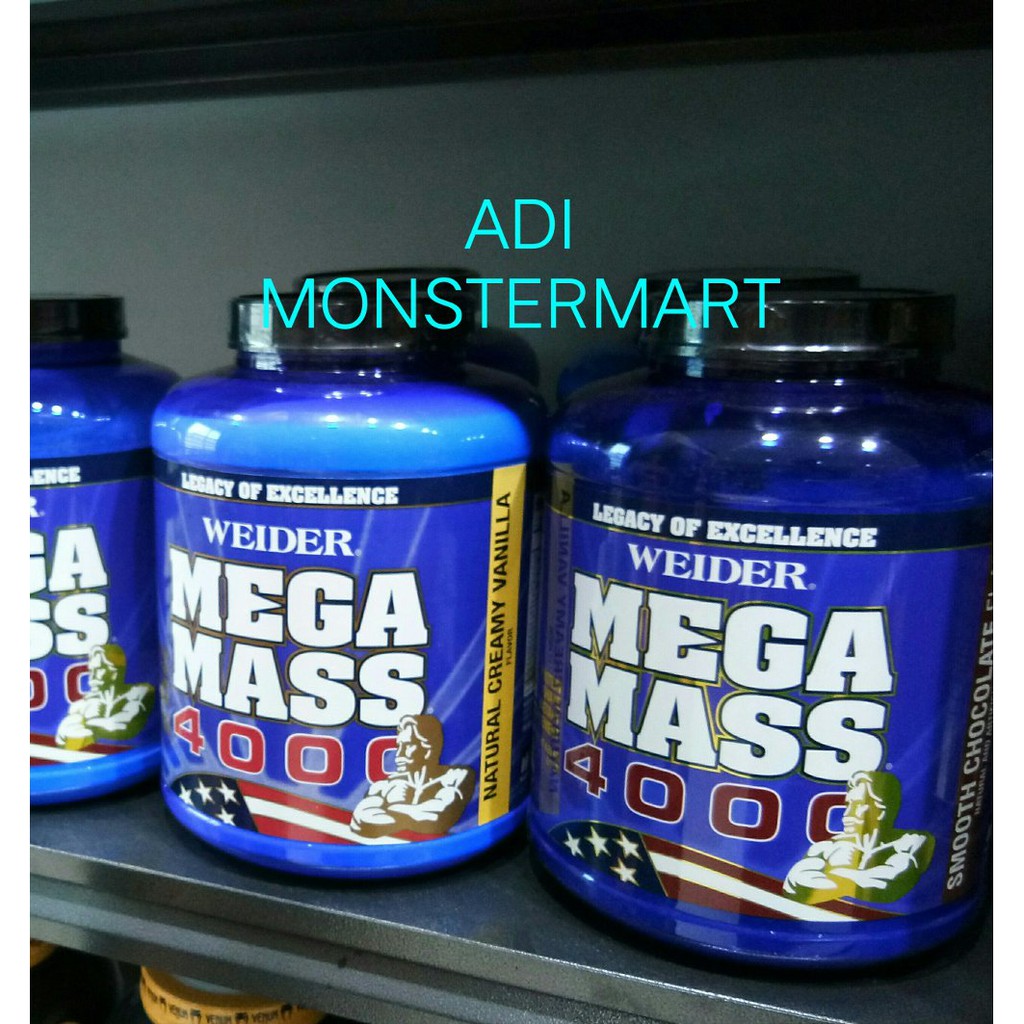 Jual Weider MEGA MASS 4000 Gainer Mass | Shopee Indonesia