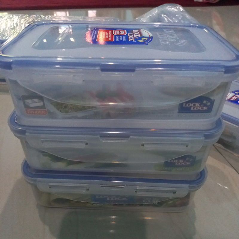 Jual LocknLock Classic Containers Rectangular Short 550ml | Shopee Indonesia