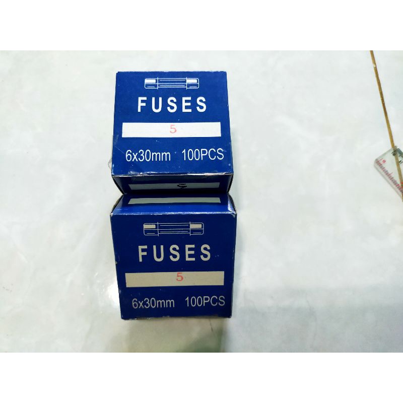 Jual fuse glass besar 5a" "6x30mm" ( harga/10pcs) | Shopee Indonesia