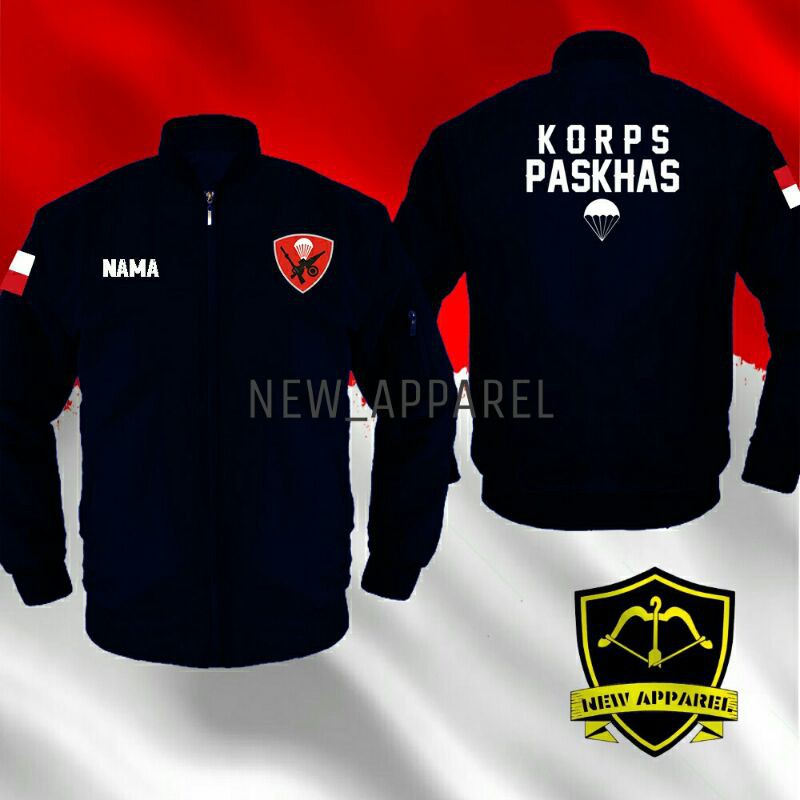 Jual Jaket Bomber KORPS PASKHAS TNI AU | Shopee Indonesia
