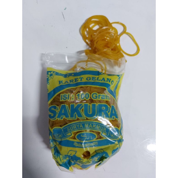 Jual karet sakura kuning/karet kuning 1ons/karet kuning 100gr murah | Shopee Indonesia