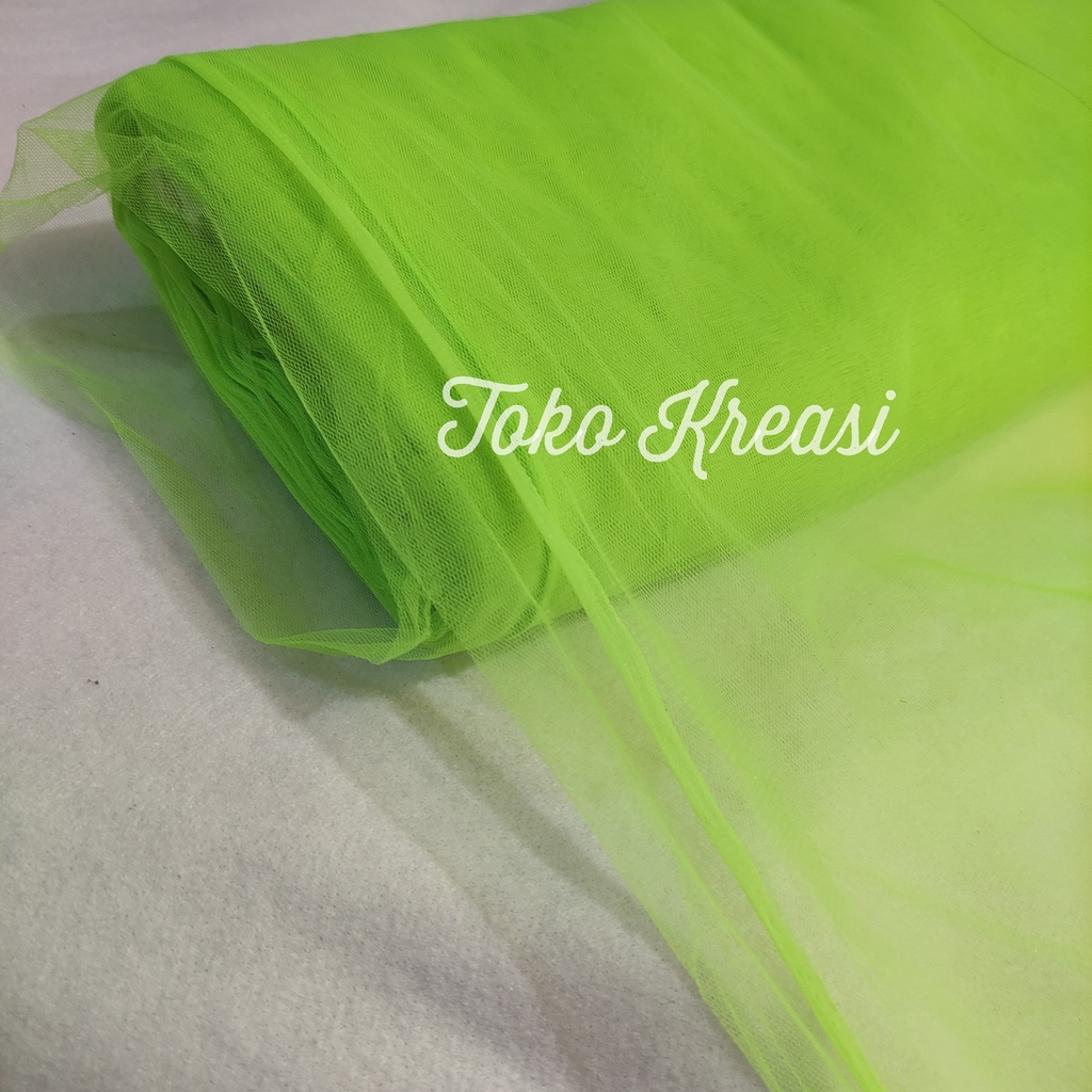 Jual (Meteran) Kain Tile Lembut Polos Halus / Soft Tulle Bahan Dress ...