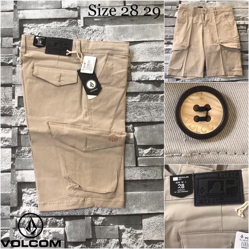 Jual Celana Pendek Cargo Volcom Style Model Simpel Berat : 500gr Ukuran ...