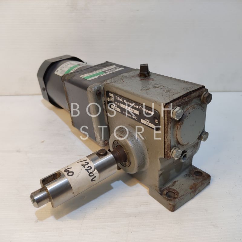 Jual AC MOTOR GEARBOX WORM RPM LAMBAT 60W 1:60 1PHASE 220V 20rpm ...