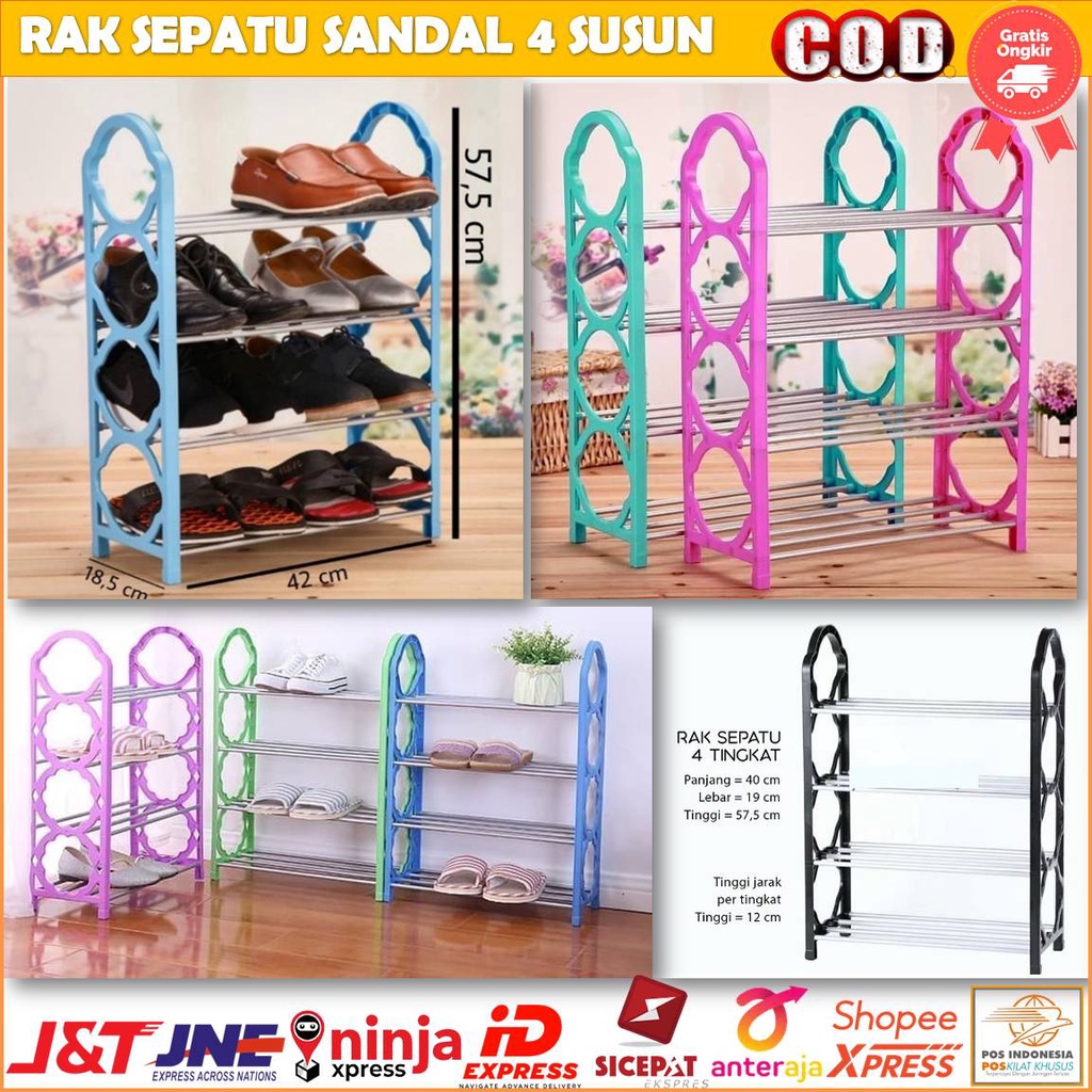 Jual PROMO - COD - RAK SEPATU SANDAL SUSUN STAINLESS STEEL- TEMPAT ...