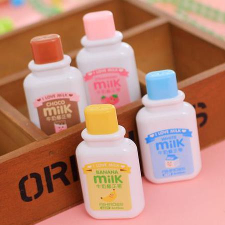 Jual Correction Tape / Tip Ex Bentuk Botol Susu Warna Putih Untuk ...