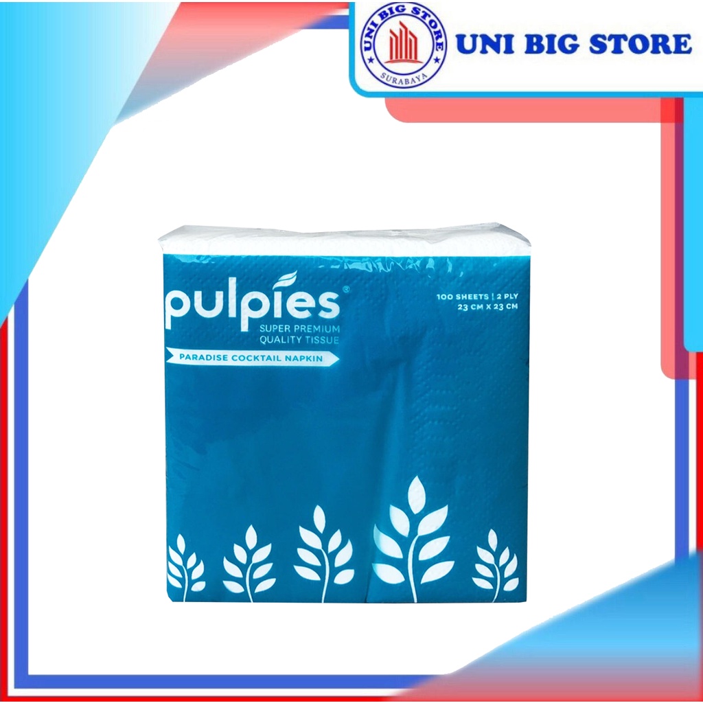 Jual Pulpies Paradise Cocktail Napkin Tissue Kitchen Dapur 100 Sheets 2 ...