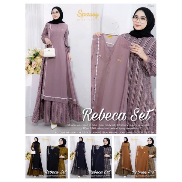 Jual Rebecca set Maxi dress (LABEL ZONYA) | Shopee Indonesia
