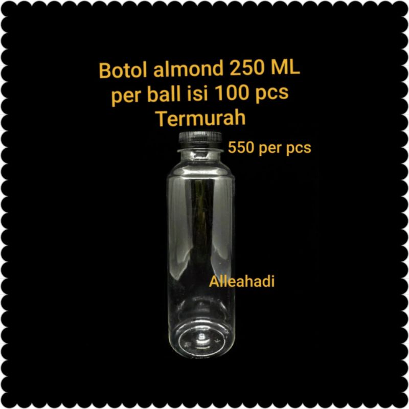 Jual Botol Almond 250 ml Termurah (Jne, sicepat dll) | Shopee Indonesia