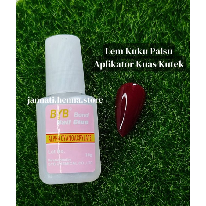 Jual LEM KUKU PALSU KUAS LEM NAIL ART 10 gram LEM KUKU PALSU WEDDING MURAH JANNATI HENNA STORE ...