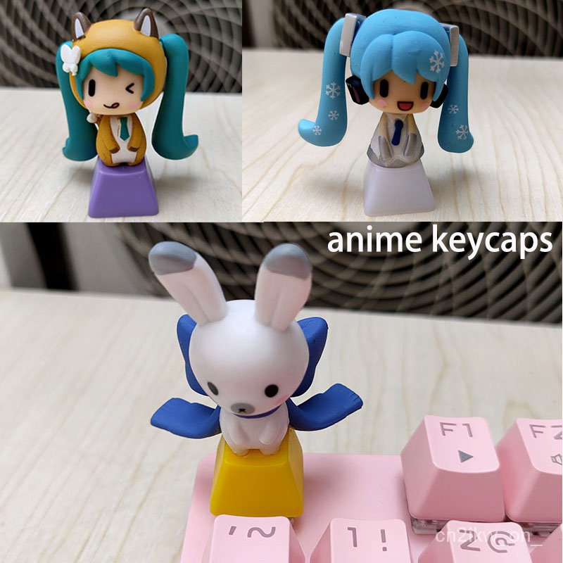 Jual Custom Anime PBT Keycaps For Mechanical Keyboard Caps Personalized ...