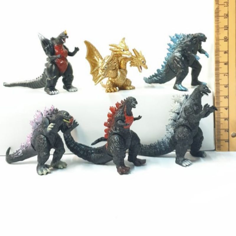 Jual Godzilla Monster Chibi Set Mainan Figure Pajangan Topper Kue ...