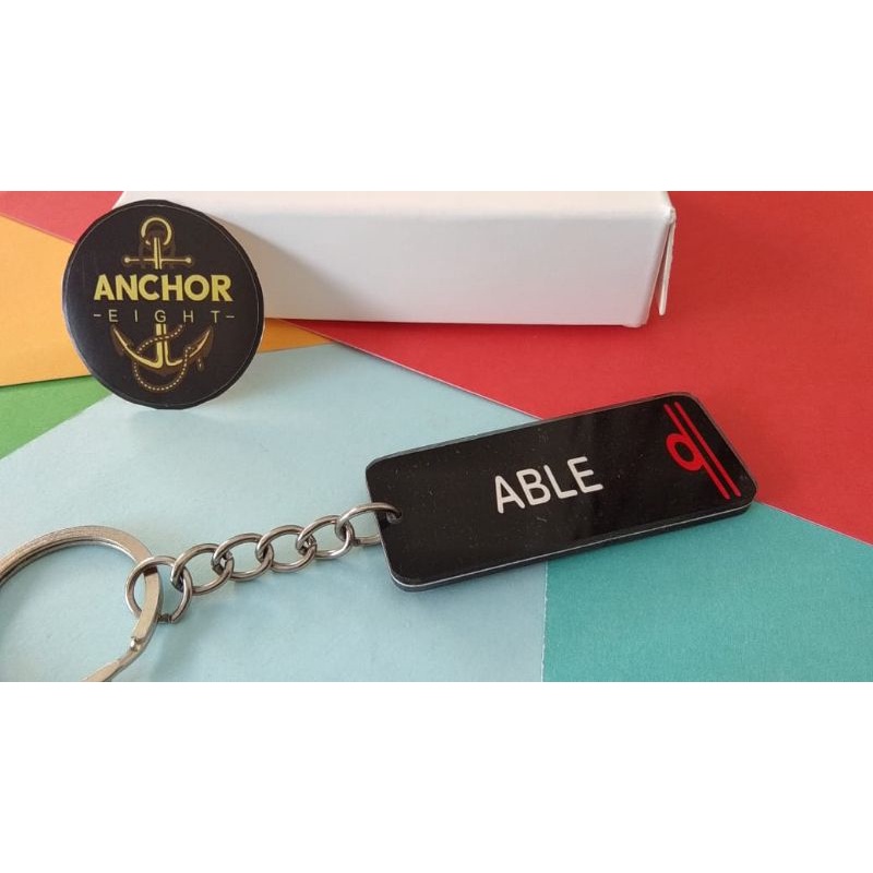 Jual Gantungan Kunci ABLE Original Akrilik Gantungan Quartermaster Able ...