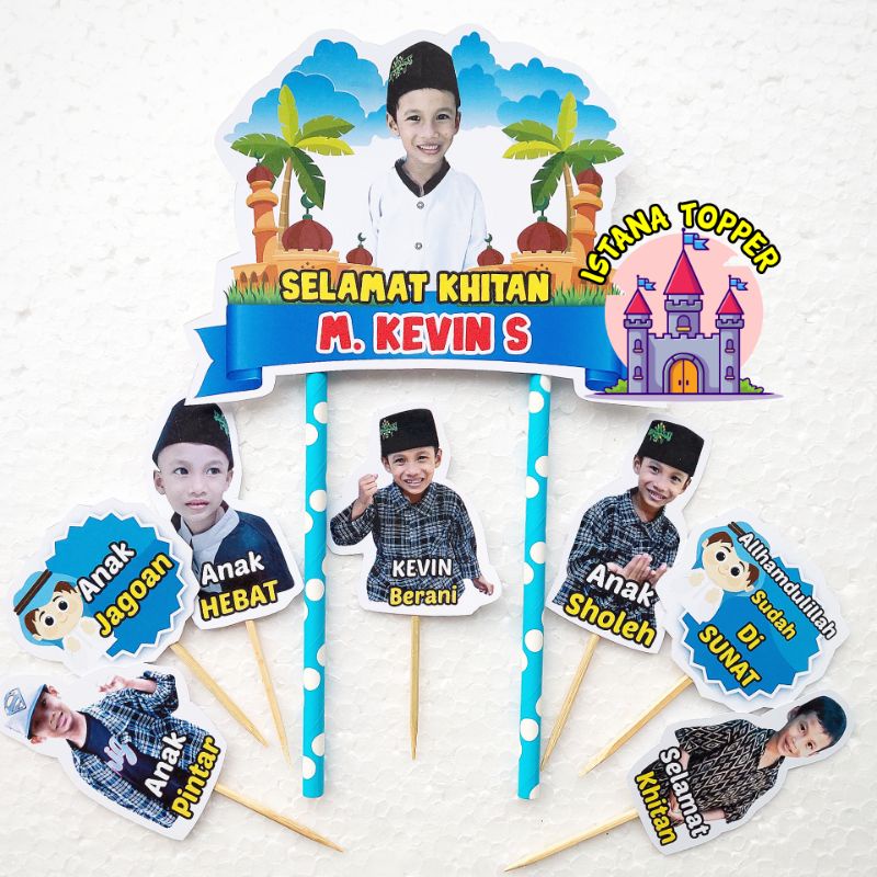 Jual Topper Cake Ultah Tema Request tema dan Topper Foto, / Toppe Cake ...