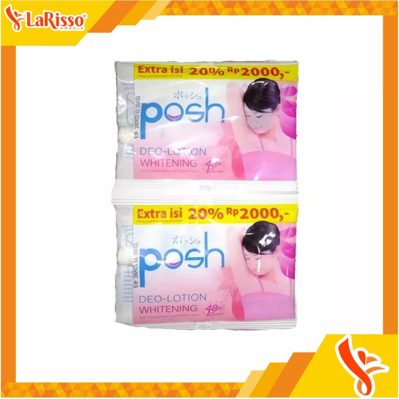 Jual POSH DEO LOTION 11GR DEODORANT KEMASAN SACHET (12PCS) | Shopee ...