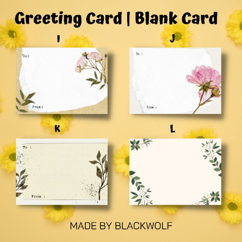 Jual Kartu Ucapan Hampers | Greeting Card atau Kartu Ucapan | Blank ...