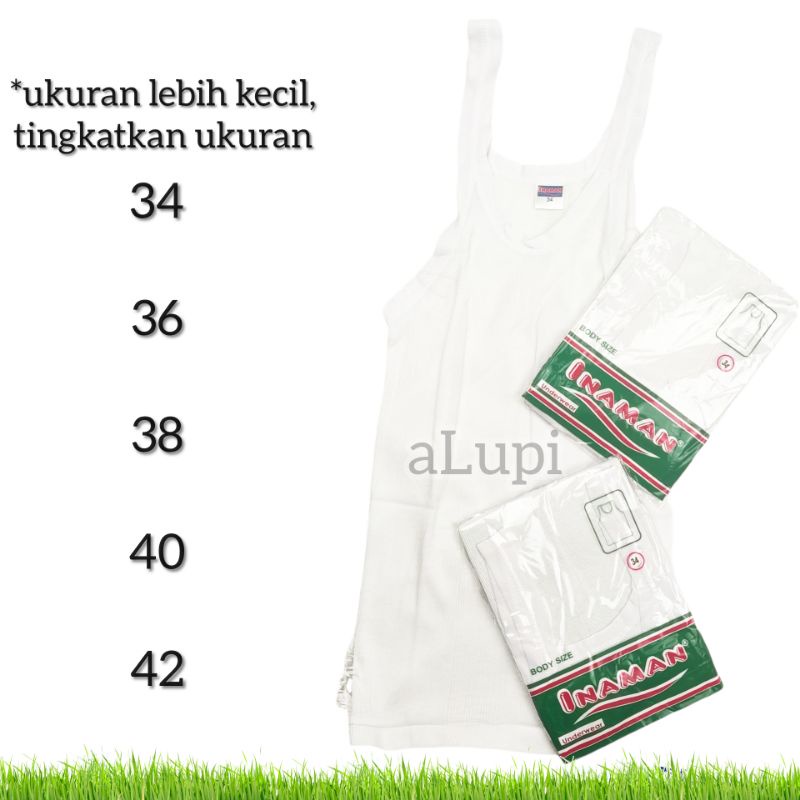 Jual 3 PCS Kaos dalam Singlet Pria Cowok Dewasa Remaja Inaman Ukuran 34 ...
