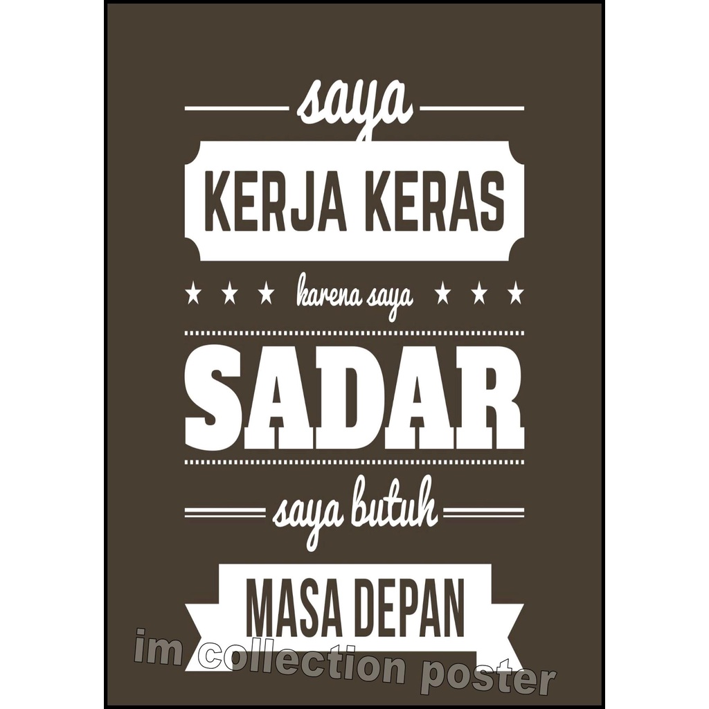 Jual POSTER IM COLLECTION APS, BERKAH POSTER || POSTER KATA ||POSTER ...
