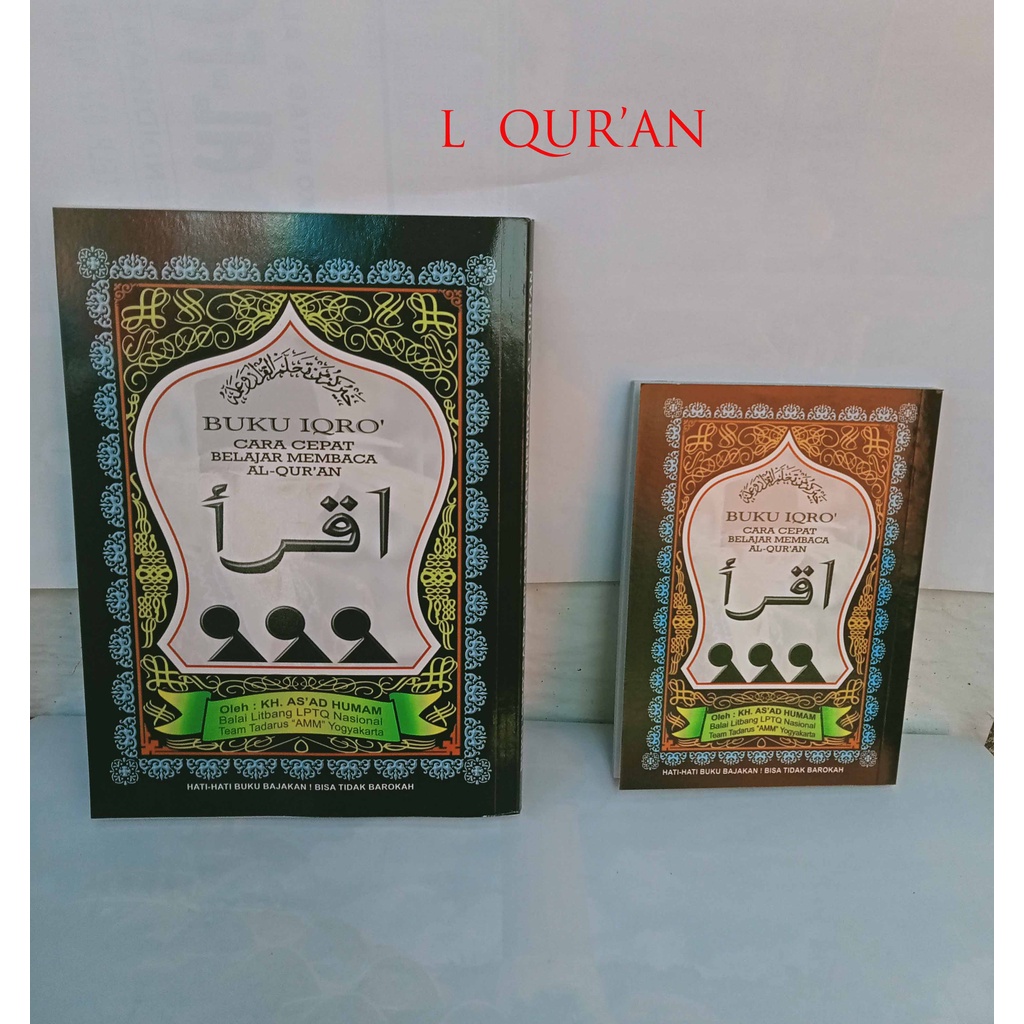 Jual IQRO HITAM | Buku Iqro Hitam Lengkap 1 sampe 6 Ukuran Besar Dan ...