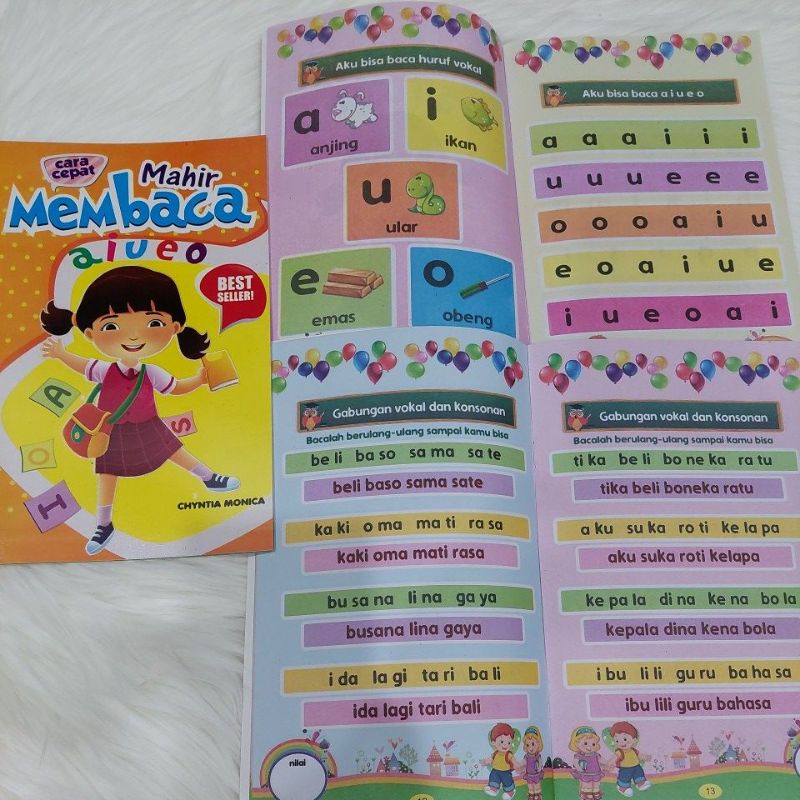 Jual Buku Cara Cepat Mahir Membaca Aiueo Untuk Anak TK dan PAUD ...