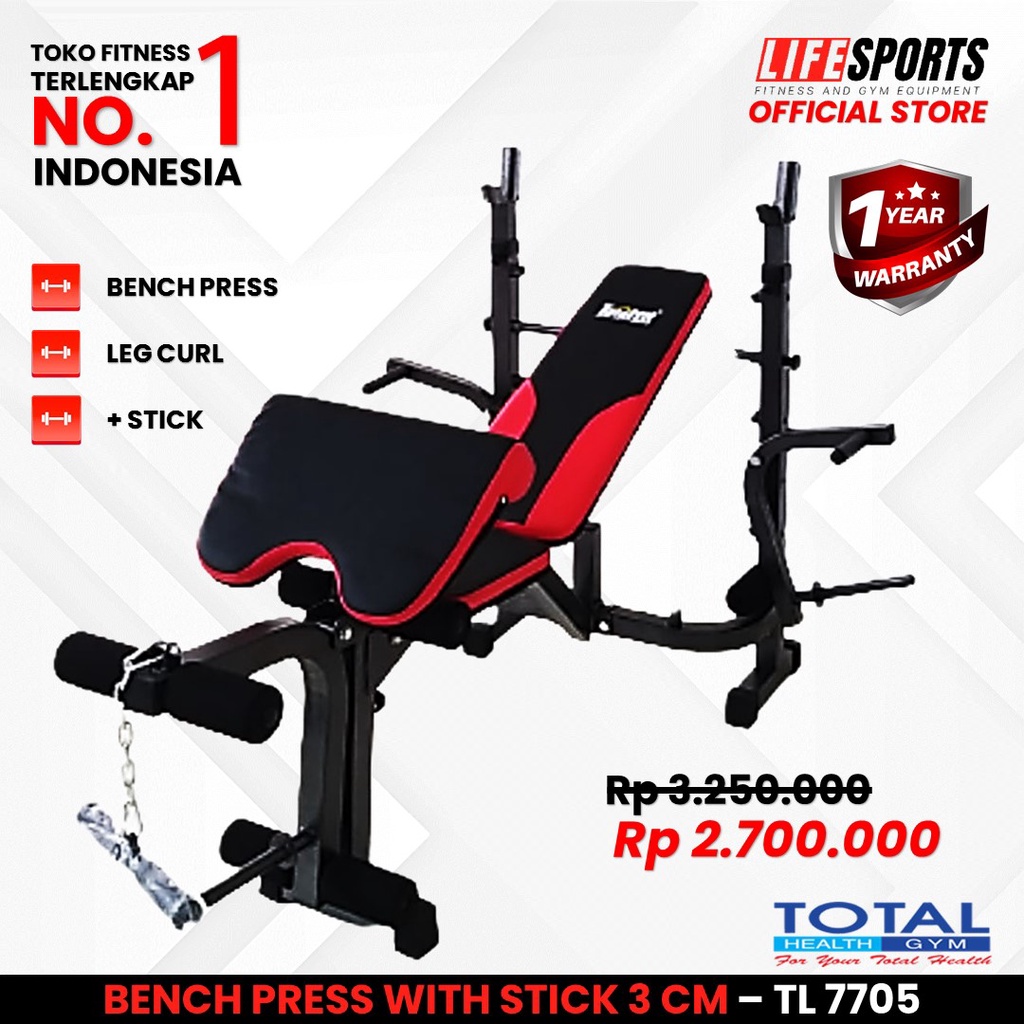 Jual TOTAL HEALTH GYM - New Alat Latihan Angkat Beban Olahraga Gym ...