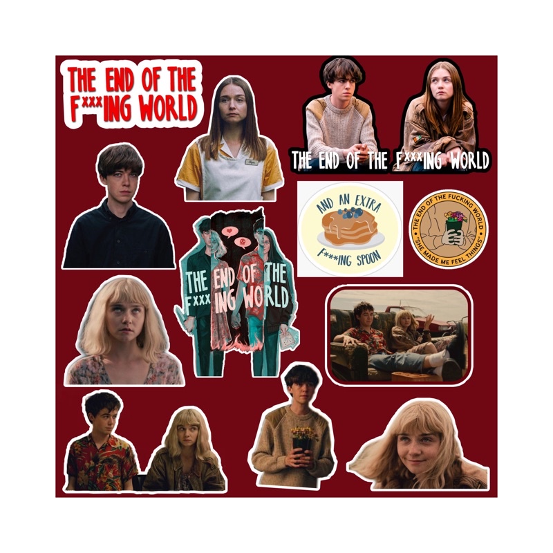 Jual netflix seriesmovie sticker the end of the f***king world/outer ...