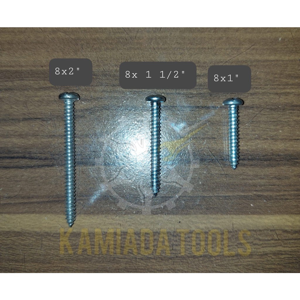 Jual Baut cacing JP/skrup cacing kepala obeng plus (8X1" / 8x1 1/2 ...