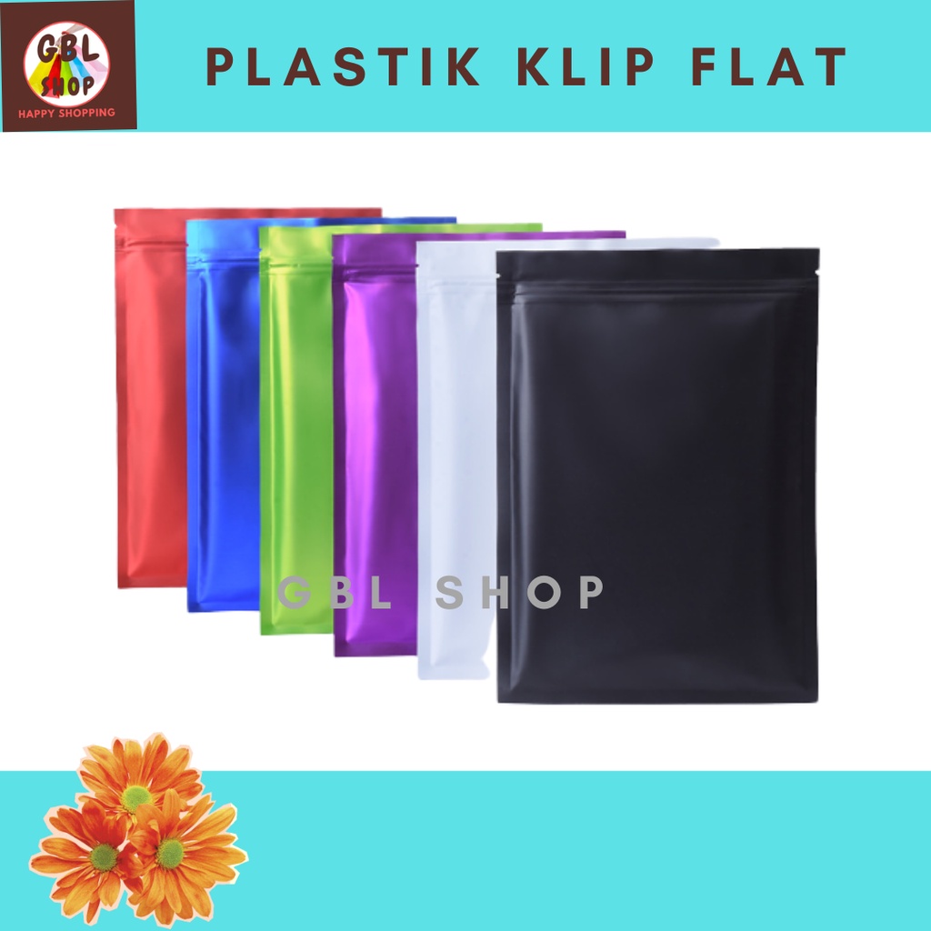 Jual Plastik Klip Warna Matte 8x12 (50pcs) Aluminium Foil Ziplock ...