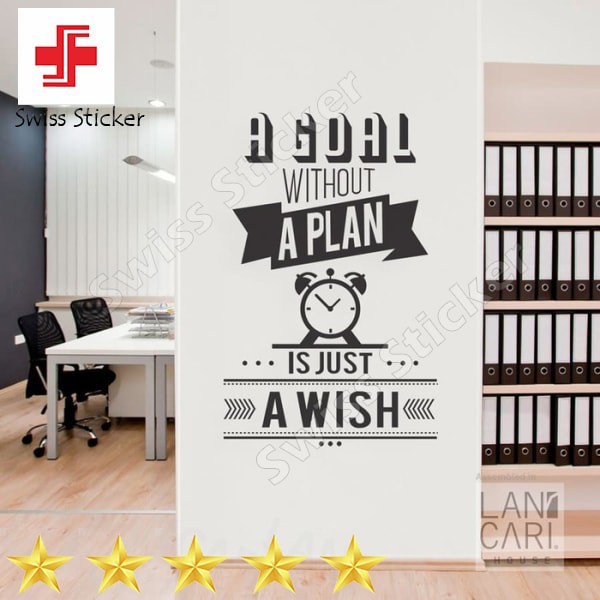 Jual Promo Wall Sticker Goal With Plan Stiker Cutting Window dinding ...