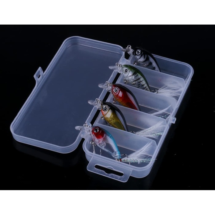 Jual Lure Minnow 5pcs 4.5cm 3.5g Floating Fishing Lure Crankbait Umpan ...