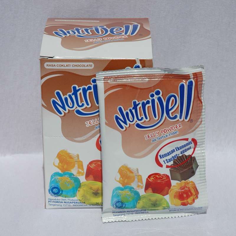Jual Nutrijel Coklat Jelly Powder 1 Box isi 12 Sachet @ 20 Gram ...