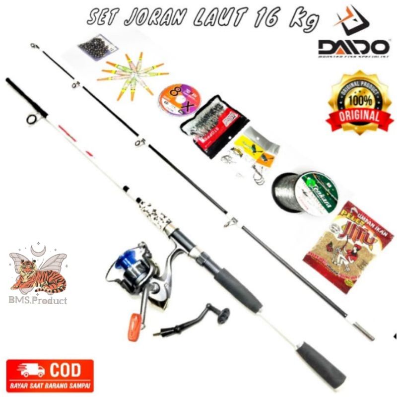 Jual Set Pancing Joran Laut ,DAIDO 16 KG REEL 6000, JAPAN STYLE ( SET ...
