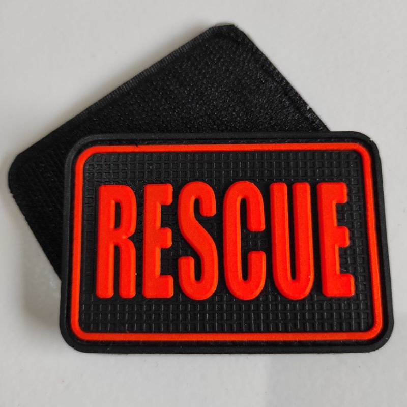 Jual PATCH RUBBER TULISAN RESCUE BPBD/BNPB/TIMSAR/TEMPELAN EMBLEM LOGO ...